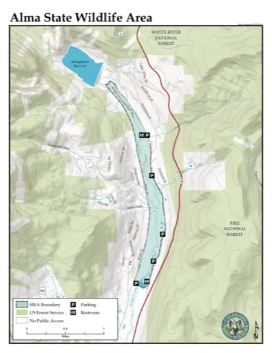 Mapa De Alma Colorado